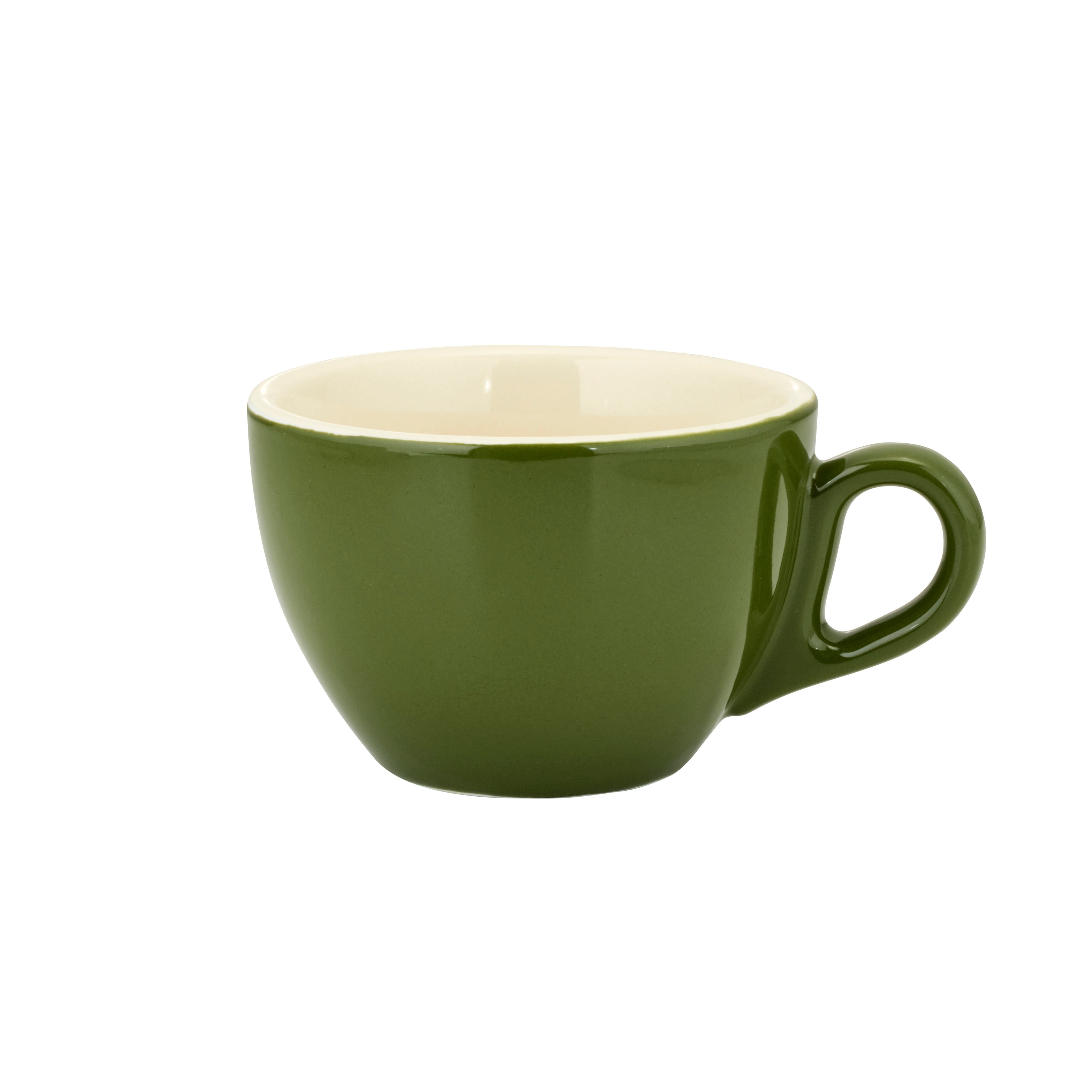 Brew Pine Green Latte Cup - 280ml, Box of 6 – Kitchenly