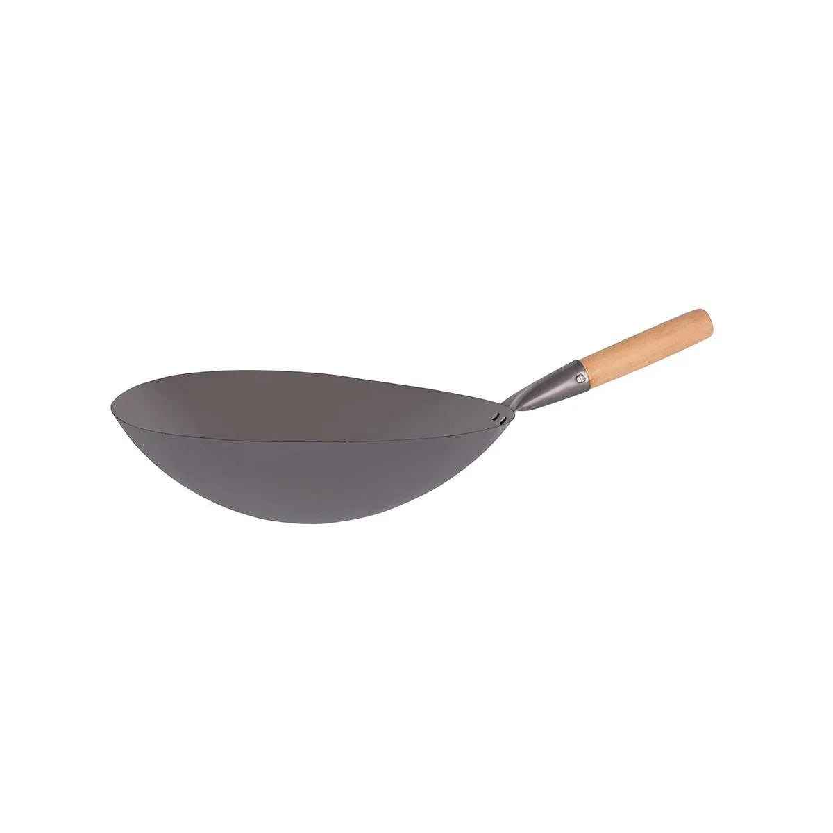 Chef Inox Asian Wok Iron Wood Handle 330mm – Kitchenly
