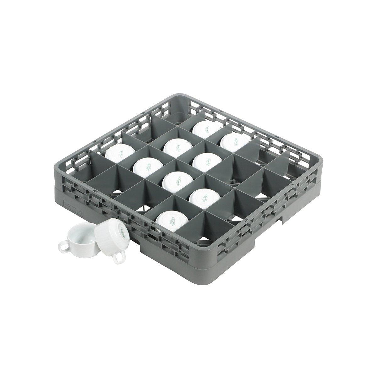 Unica Glass Rack 20 Compartment Tilt Rib 500x500x100mm – Kitchenly