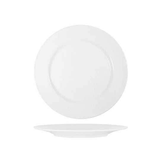 Superware White Round Plate Raised Rim 203mm (Box of 12) – Kitchenly