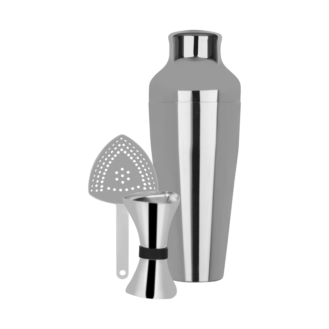 Zanzi Cocktail Set 3pc Stainless Steel – Kitchenly